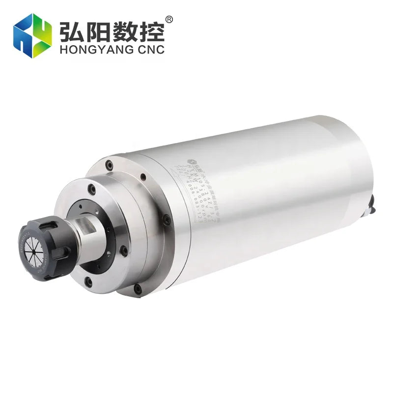 HotHYCNC 3.2kw Spindle Motor Water Cooled 4 Bearings Ac Motor in Machi ...