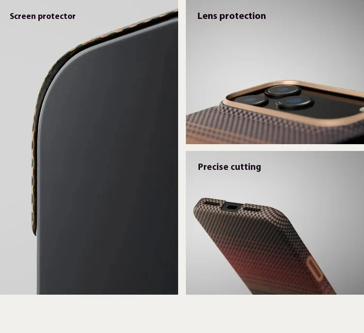 PITAKA Carbon Fiber Phone Protective Case for IPhone 17 Pro/Pro Max Ma ...