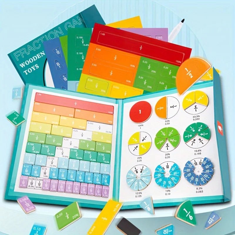 Magnetic Fraction Tiles Division Board - Educational Math Counting Gam ...