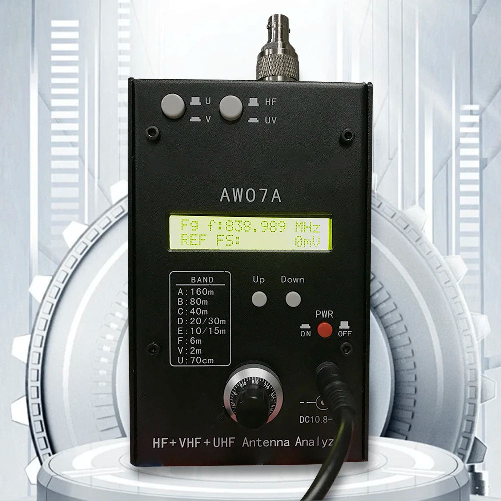 HF/VHF/UHF AW07A 1.5-470MHZ 160 M HF +UV Spectrum Analyzers Measure To ...