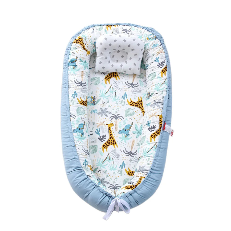 Infant Co-Sleeping Bed Nest Newborn Toddler Bassinet with Fence Bumper ...
