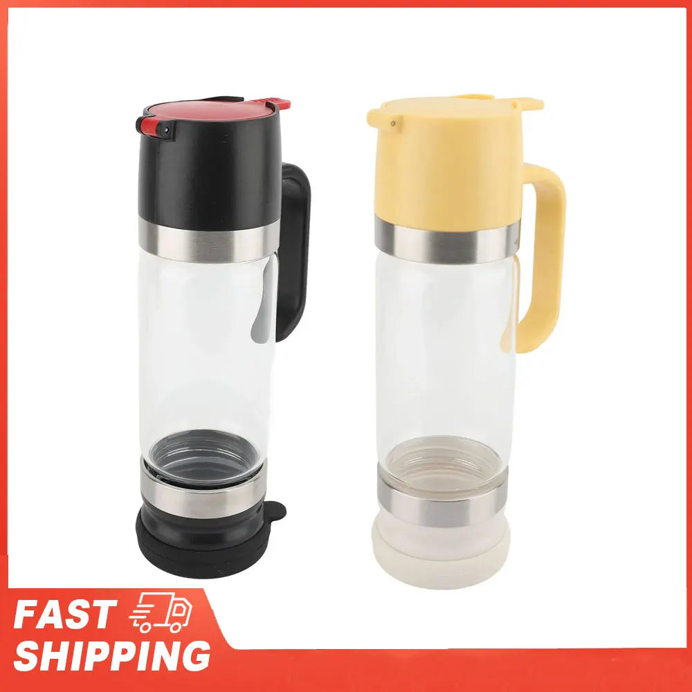 Honey Dispenser 350ml Clear Glass Syrup Dispenser with Handle Prevent ...