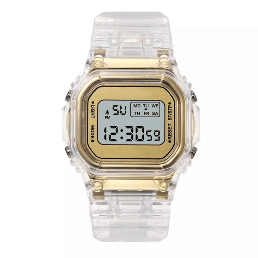 Transparent Digital Sport Watch | Unisex Casual Fashion Timepiece ...