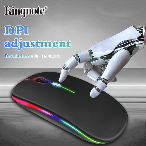 1000mAh Kingnote Wireless Bluetooth Luminous Mouse 2.4GHz Rechargeable ...