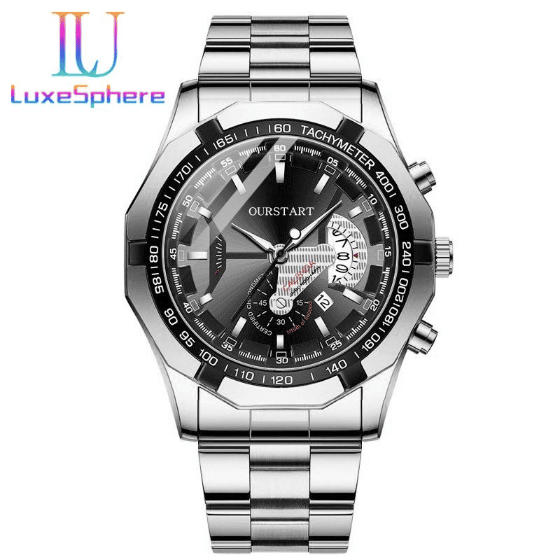 Exclusive Men's Business Sports Watch - Quartz Calendar Large Dial ...